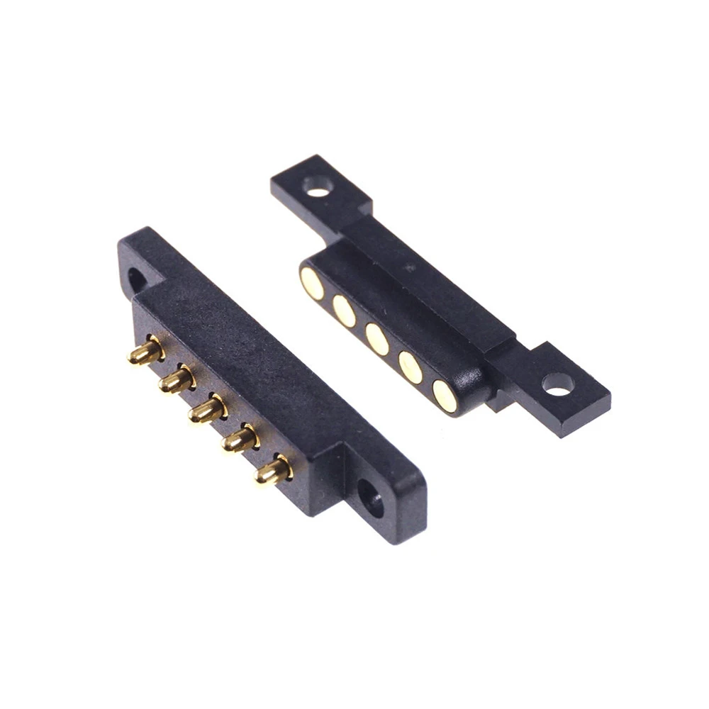 Conector-magn-tico-Pogo-Pin-con-resorte-5-pines-2-54-MM-PCB-soldadura ...
