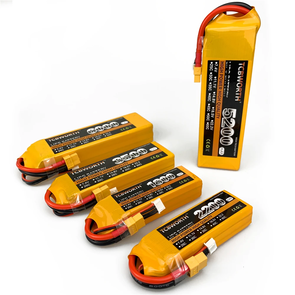 6S RC Airplane LiPo Battery 22.2V 2200 3300 3500 4200 5000mAh 25C 35C ...
