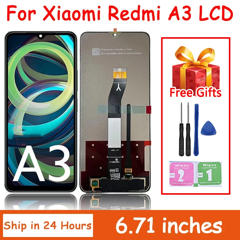6.71“inch For Xiaomi Redmi A3 LCD Touch For RedmiA3 Screen Replacement ...