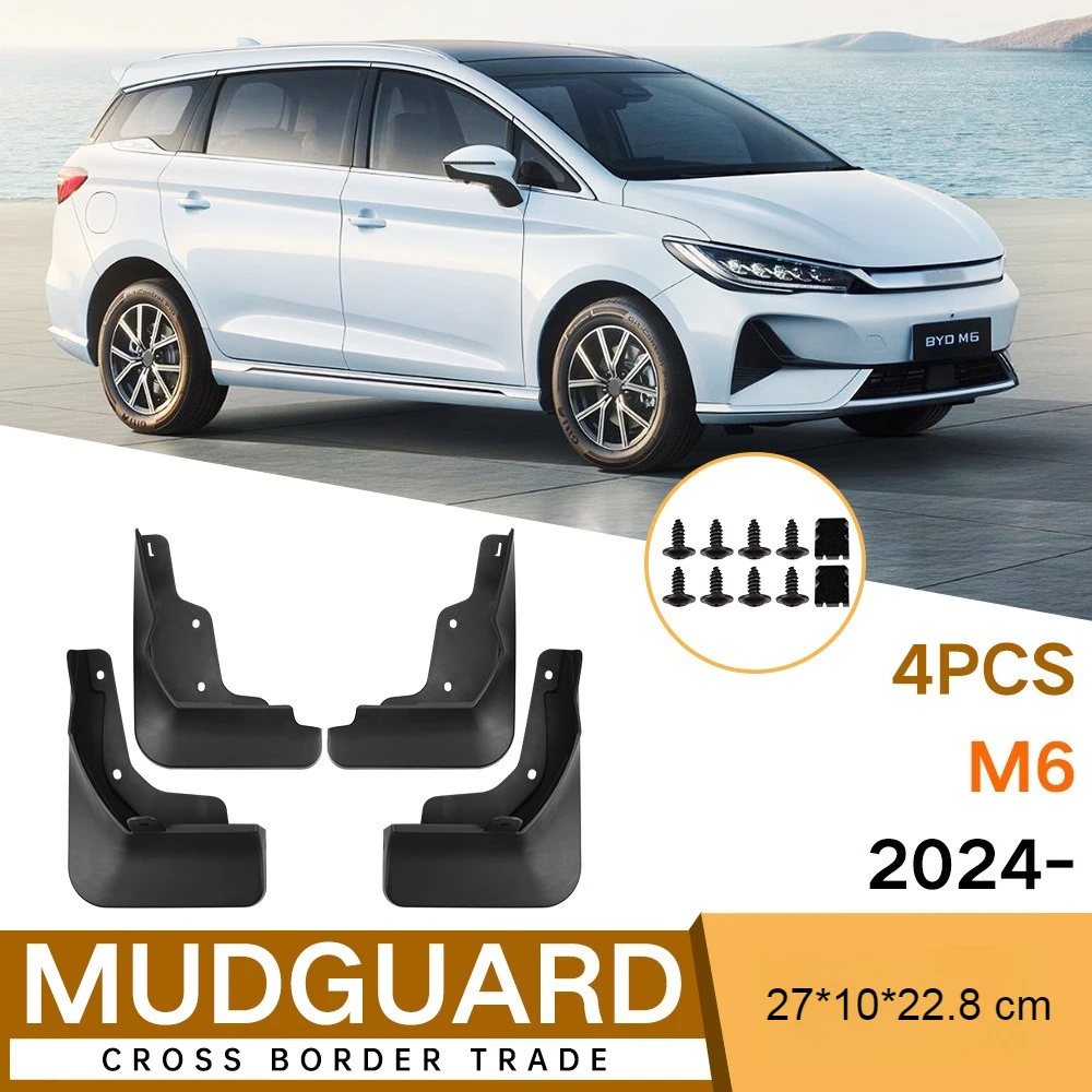 4 Piezas de Guardabarros para Auto, Compatibles con Byd M6 2024 ...