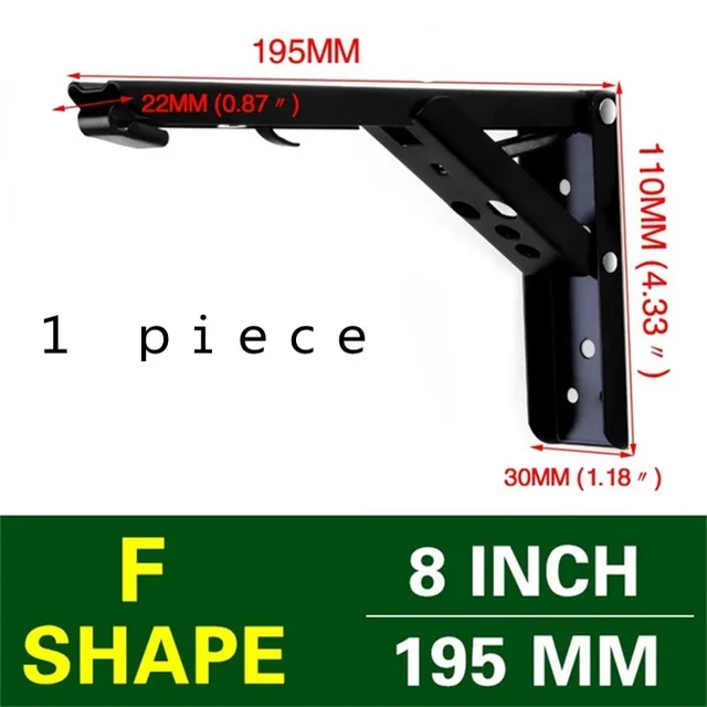 8/10/12/14Inch Adjustable Wall Mounted Triangle Folding Angle Bracket ...