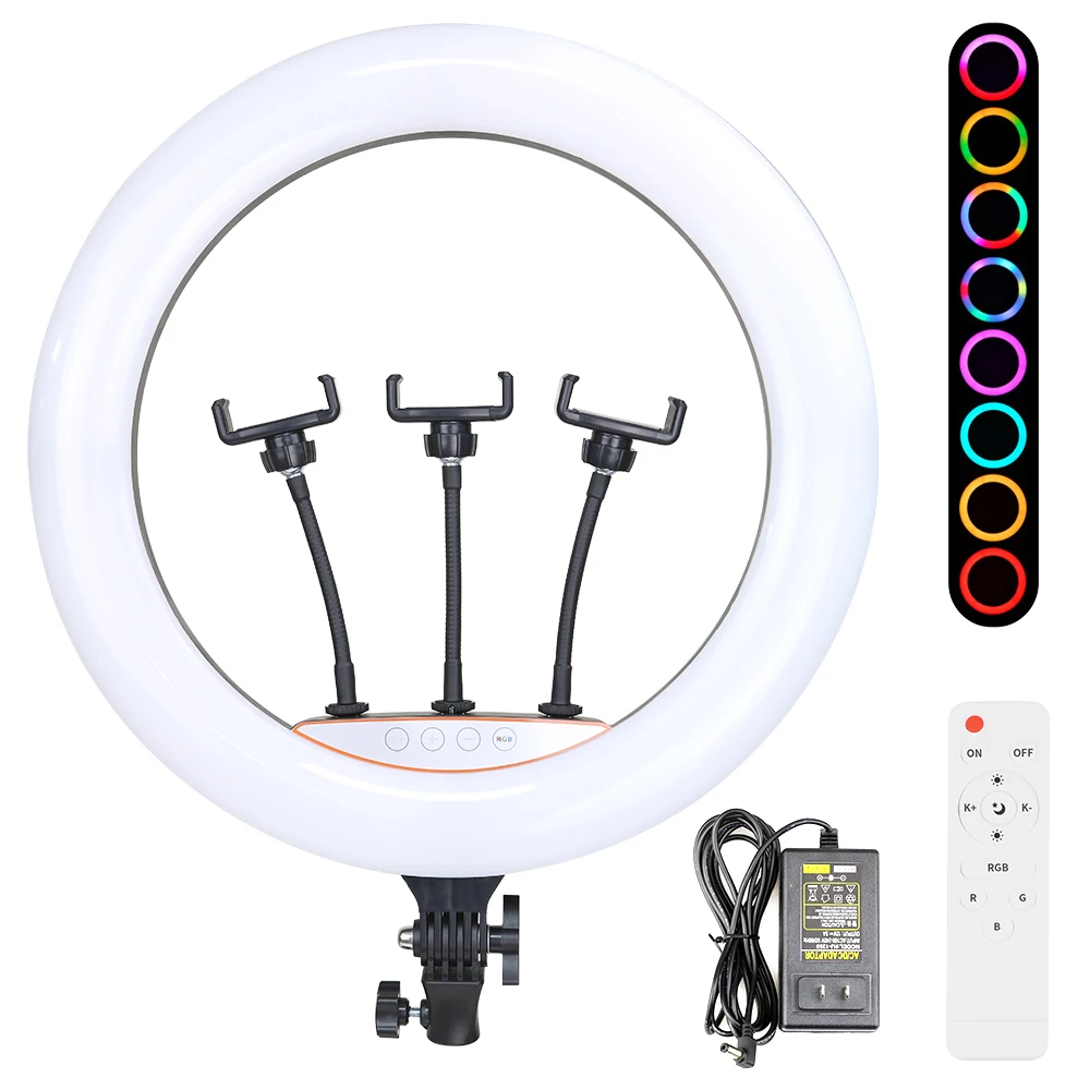 RGB-Led-Ring-Light-With-2m-Stand-Tripod-Ringlight-Colorful-Selfie-Ring ...
