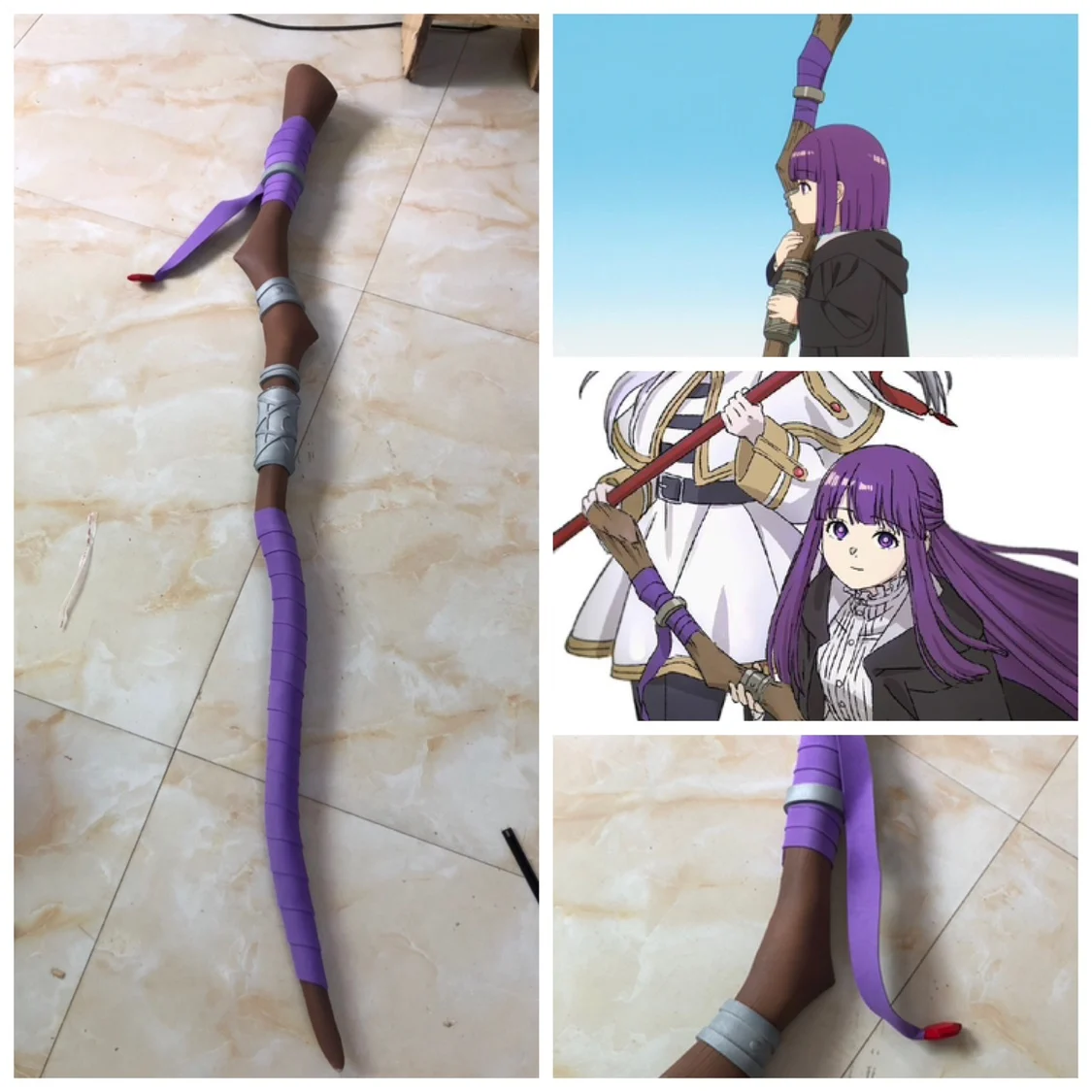 Fern Staff Frieren At The Funeral Prop Cosplay Weapons Halloween ...