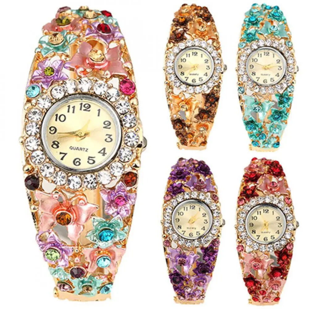 Hot-Sales-Women-s-Flower-Butterfly-Dress-Watch-Round-Dial-Rhinestone ...