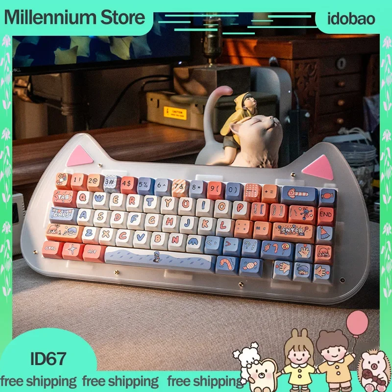 Idobao-ID67-Mechanical-Keyboard-2-Mode-USB-Wireless-Bluetooth-Keyboard ...