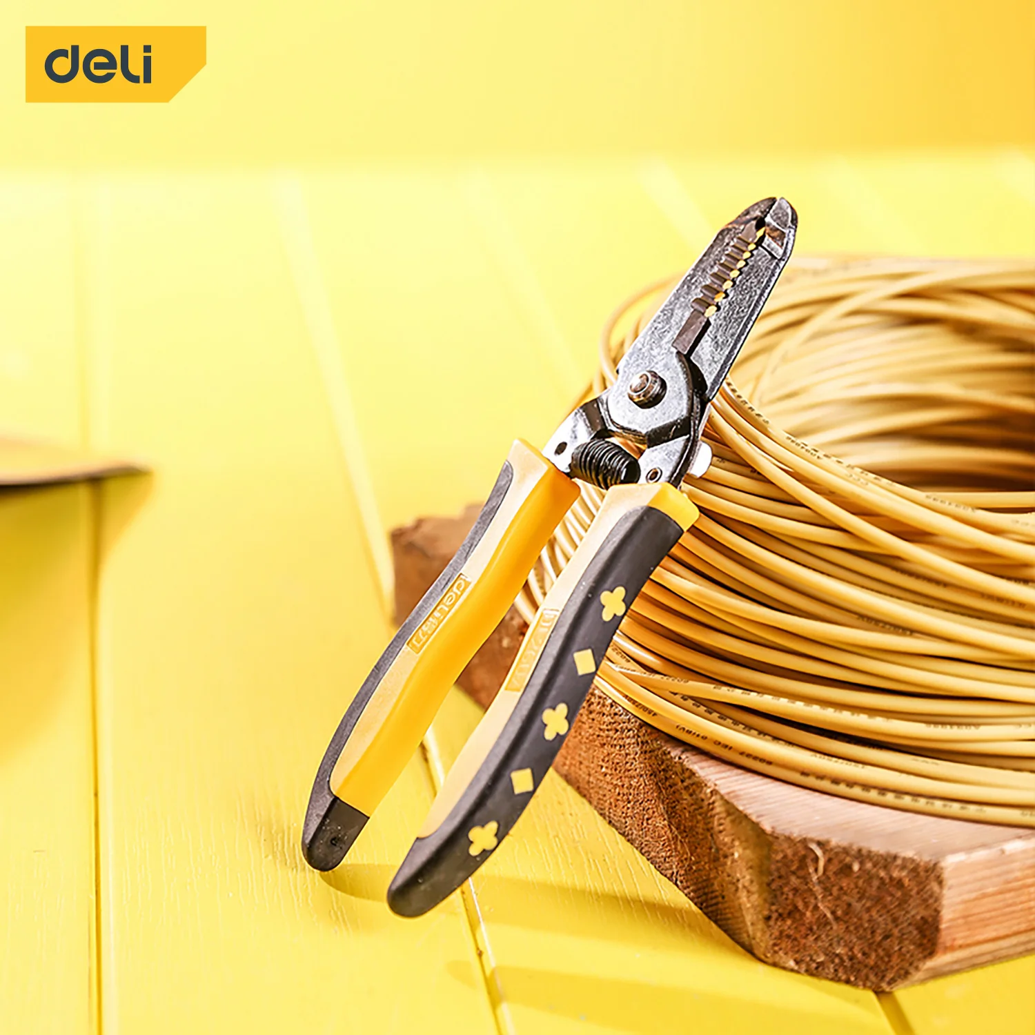 Deli 7 Inch 2 In 1 Wire Stripper And Cutter Slip Resistance 50 ...