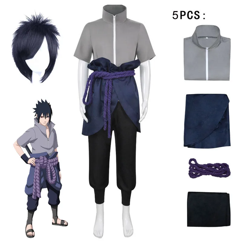 Anime-Uchiha-Sasuke-Cosplay-Kost-m-Shippuden-Sasuk-Voller-Uniform-Set ...