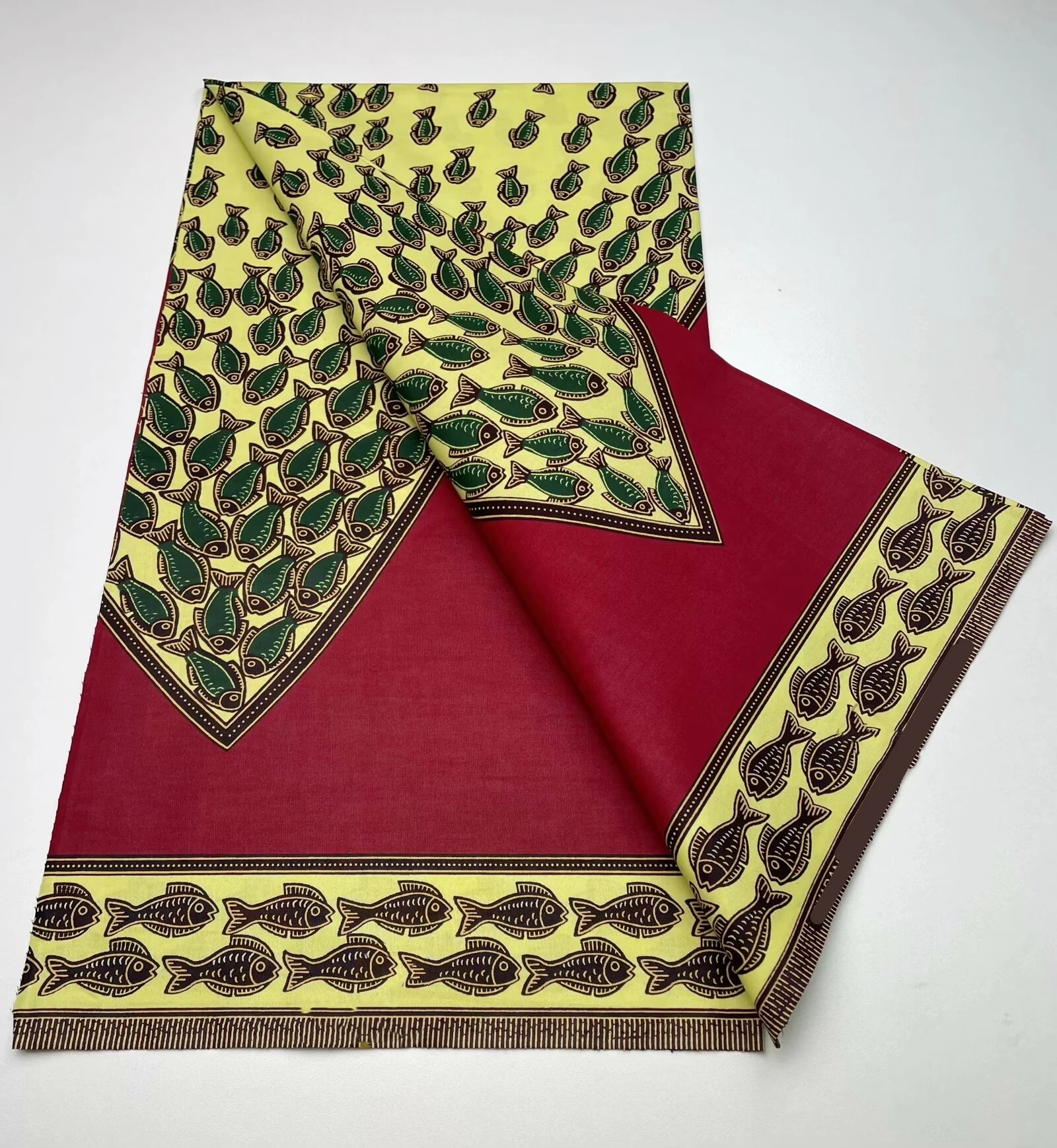 African-100-Cotton-Wax-Fabric-6yards-Veritable-Java-Print-Wax-Nigerian ...