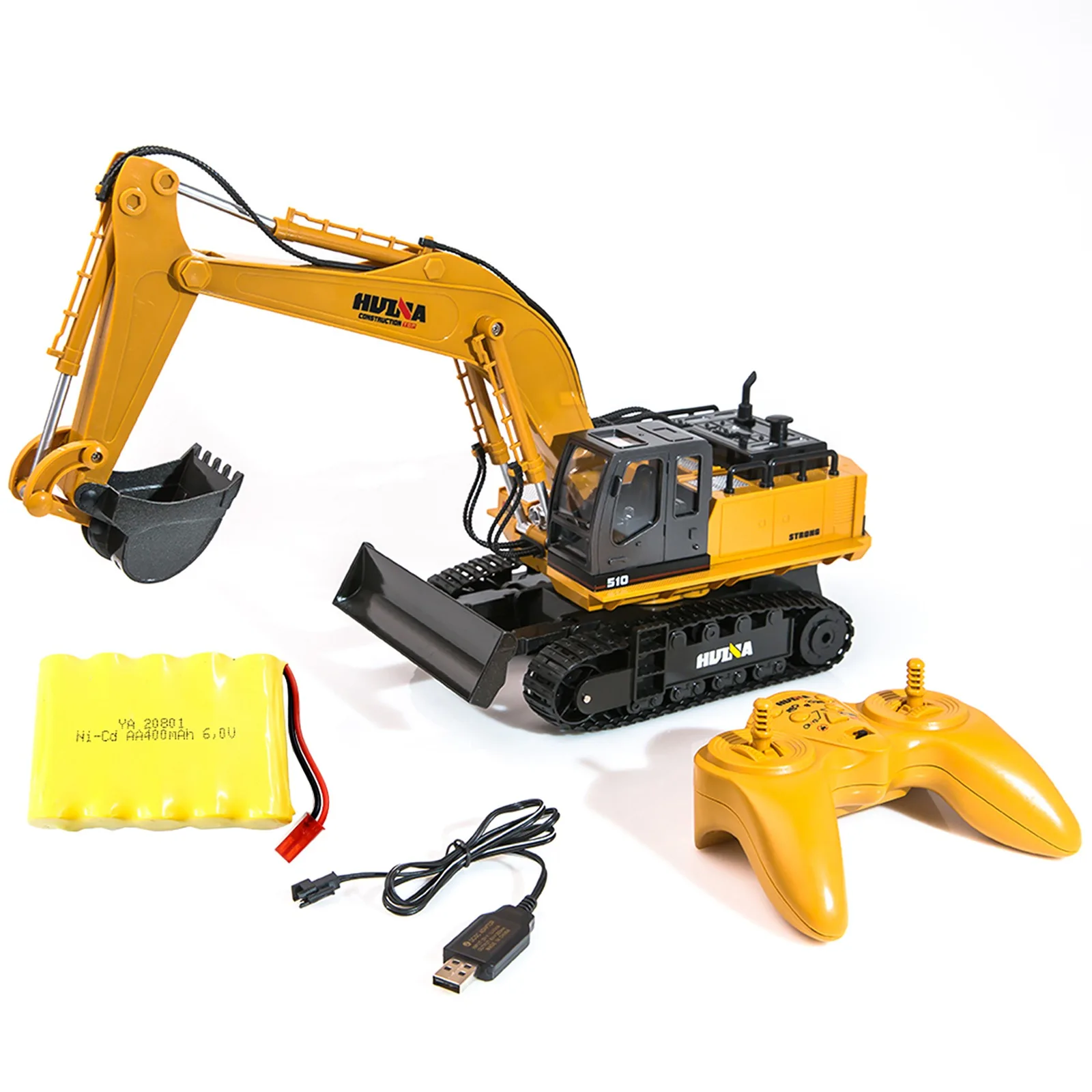 HUINA-excavadora-con-Control-remoto-juguete-funcional-completo-de-11 ...