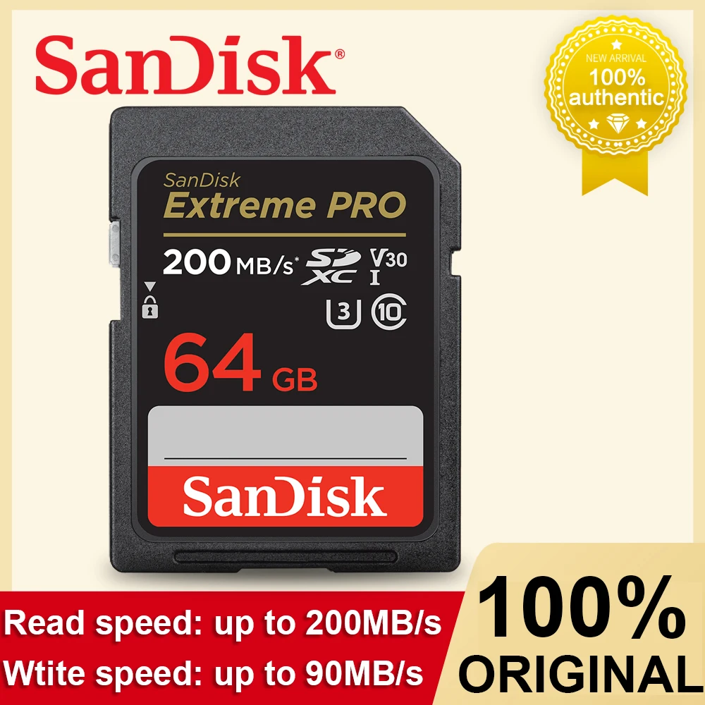 Sandisk Extreme pro cartão de memória cartão sd 64gb 512gb 128gb 256gb 32gb cartão de memória u3 ...