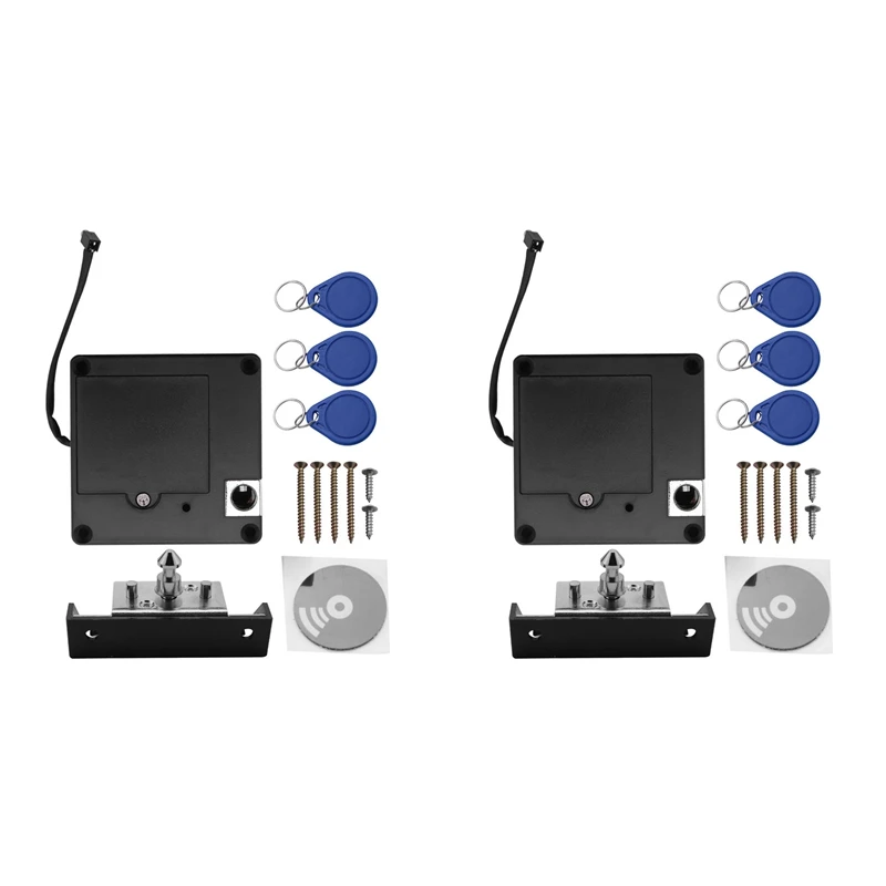 2X-Cabinet-Invisible-Electronic-RFID-Lock-Keyless-Drawer-Door-Locks ...