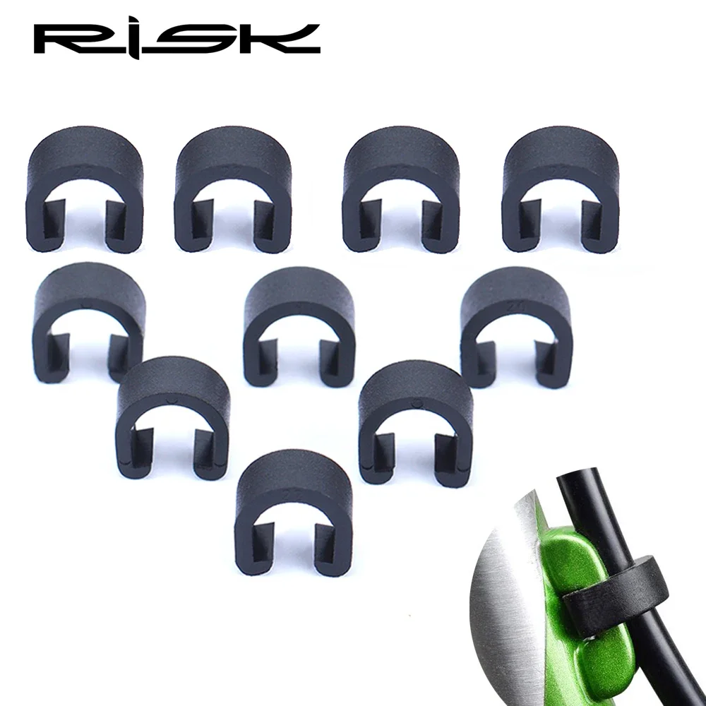 10/20/30pcs Plastic Bicycle Cable Clamps C Clips Housing Hose Guide for ...
