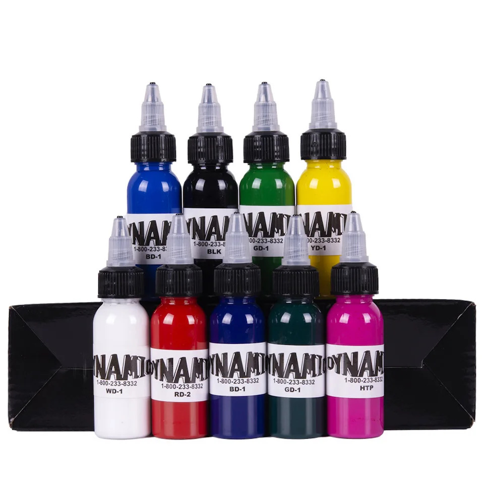 14Colors-30ml-Dynamic-Brand-Professional-Tattoo-Ink-Pigment-For-Body ...