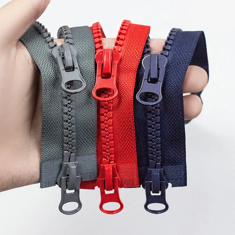 1Pc-50-100cm-8-Resin-Zipper-Single-Double-Sliders-Zippers-Bag-Pocket ...