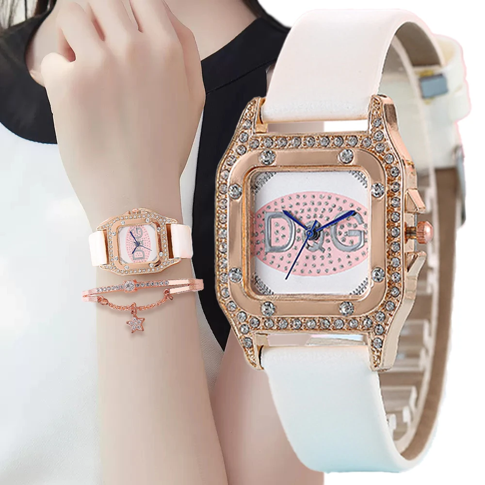 Girls-Diamond-Square-Design-2023-New-DQG-Brand-Quartz-Watch-Fashion ...