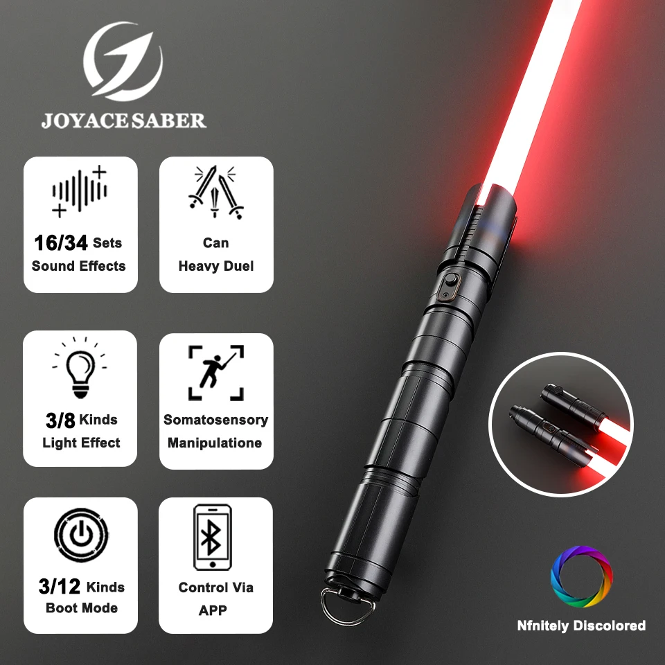 Qimir Lightsaber Jedi Xenopixel Light Saber Metal Handle Pixel Laser ...