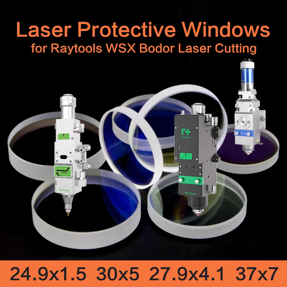 Raytools Laser Optical Protective Windows Lens 30x5 27.9x4.1 4kw 37x7 ...