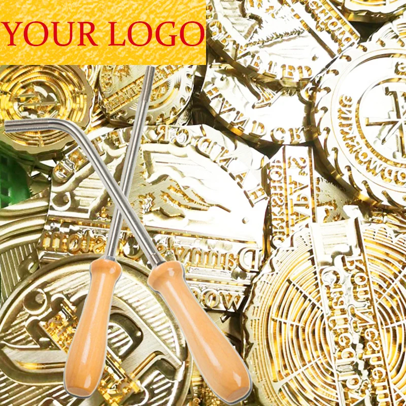 Branding Iron Stamp Custom Logo or Your Design Stamp Head and Handle ...