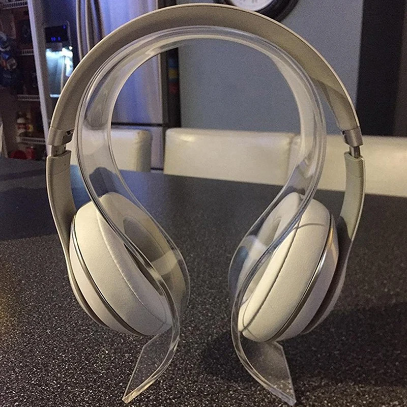 1pc-Acrylic-Headphone-Bracket-Wall-Mounted-Headset-Holder-Hanger-Desk ...