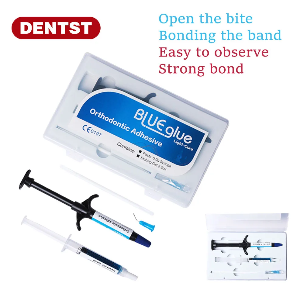 Dental-Light-Cure-Blue-Glue-Kit-Openable-Bond-Band-Braces-com-Suportes ...