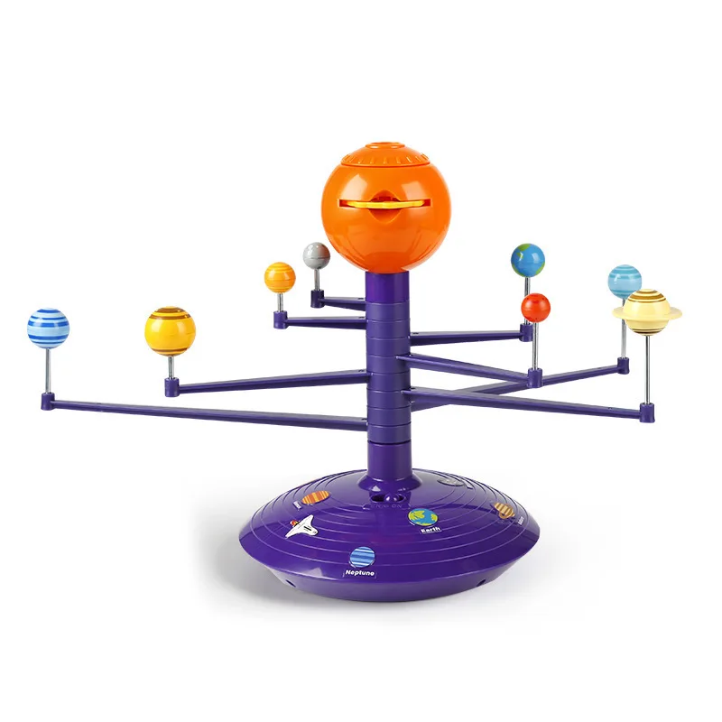 Modelo de Sistema Solar Montessori para niños, proyector eléctrico de ...