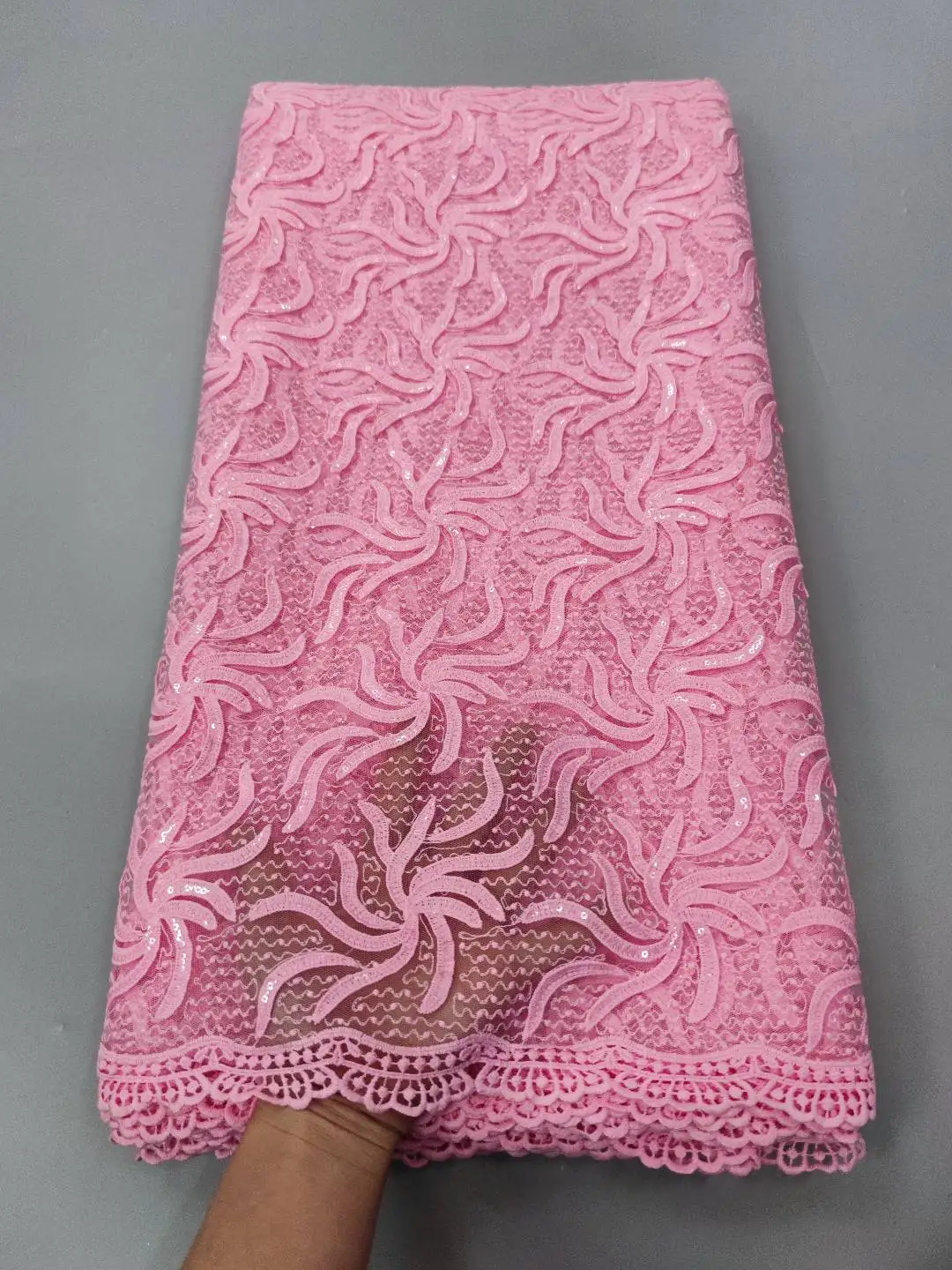 Hotting-African-Guipure-Lace-Fabric-With-Sequins-2023-High-Quality ...