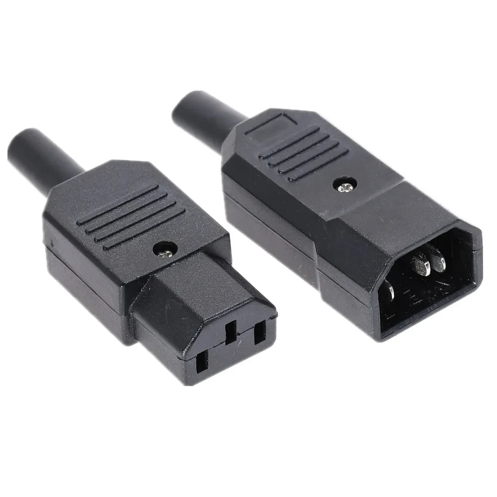 IEC320 C14 C13 Electrical AC Socket Jack Inlet Plug Female Male ...