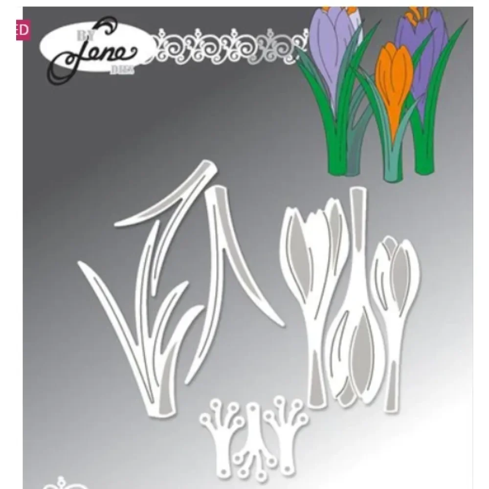 Crocus-Cutting-Dies-Scrapbook-Diary-Decoration-Stencil-Embossing ...