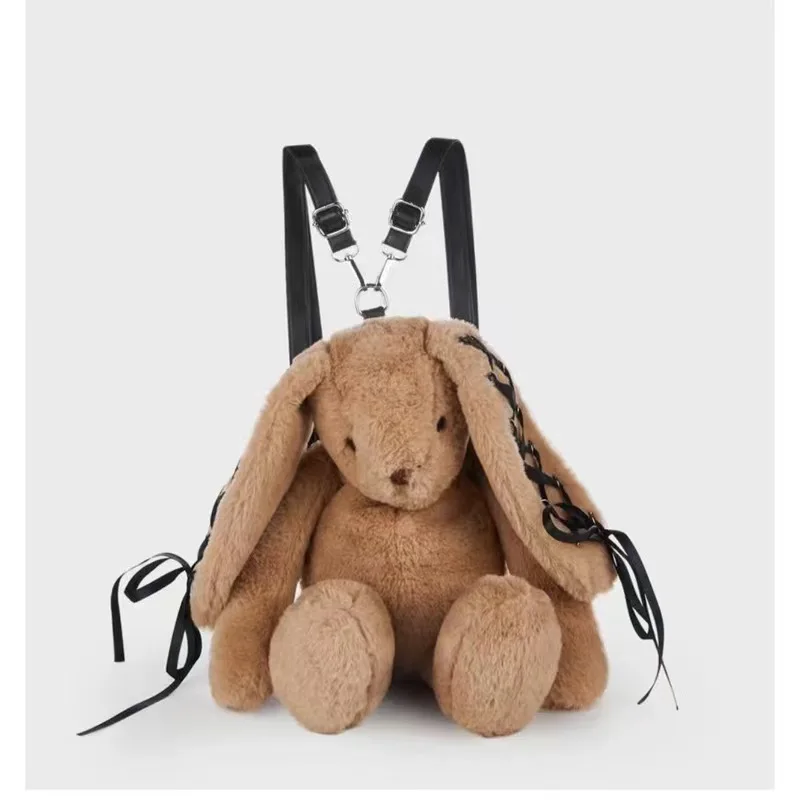 2024New-Niche-Design-Plush-Rabbit-Backpack-Cute-and-Versatile-Lace ...