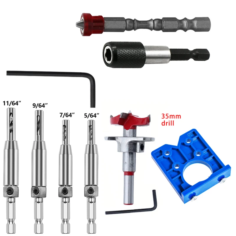 Self-Hinge-Tapper-Core-Pilot-35mm-Hinge-Hole-Jig-Hole-Puncher-Drill ...