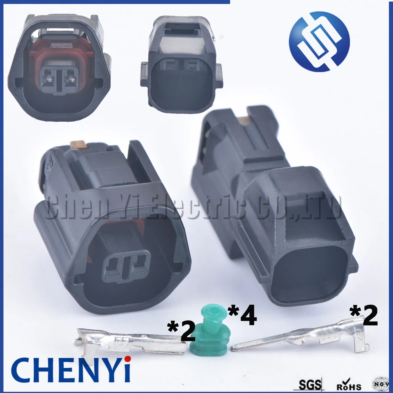 2-Pin-car-waterproof-reversing-radar-probe-sensor-wire-connector-7283 ...