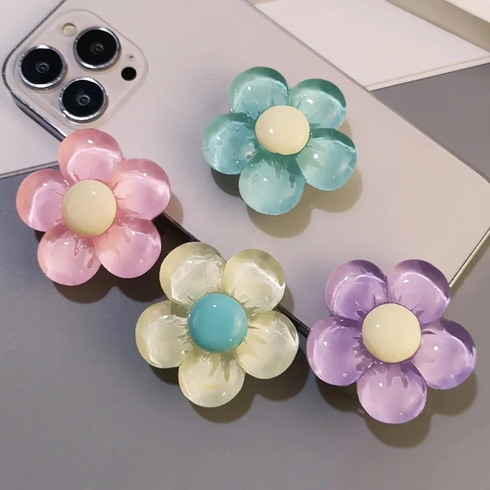 Korean-Cute-3D-Transparent-Flower-Phone-Grip-Tok-Griptok-Japan-Phone ...