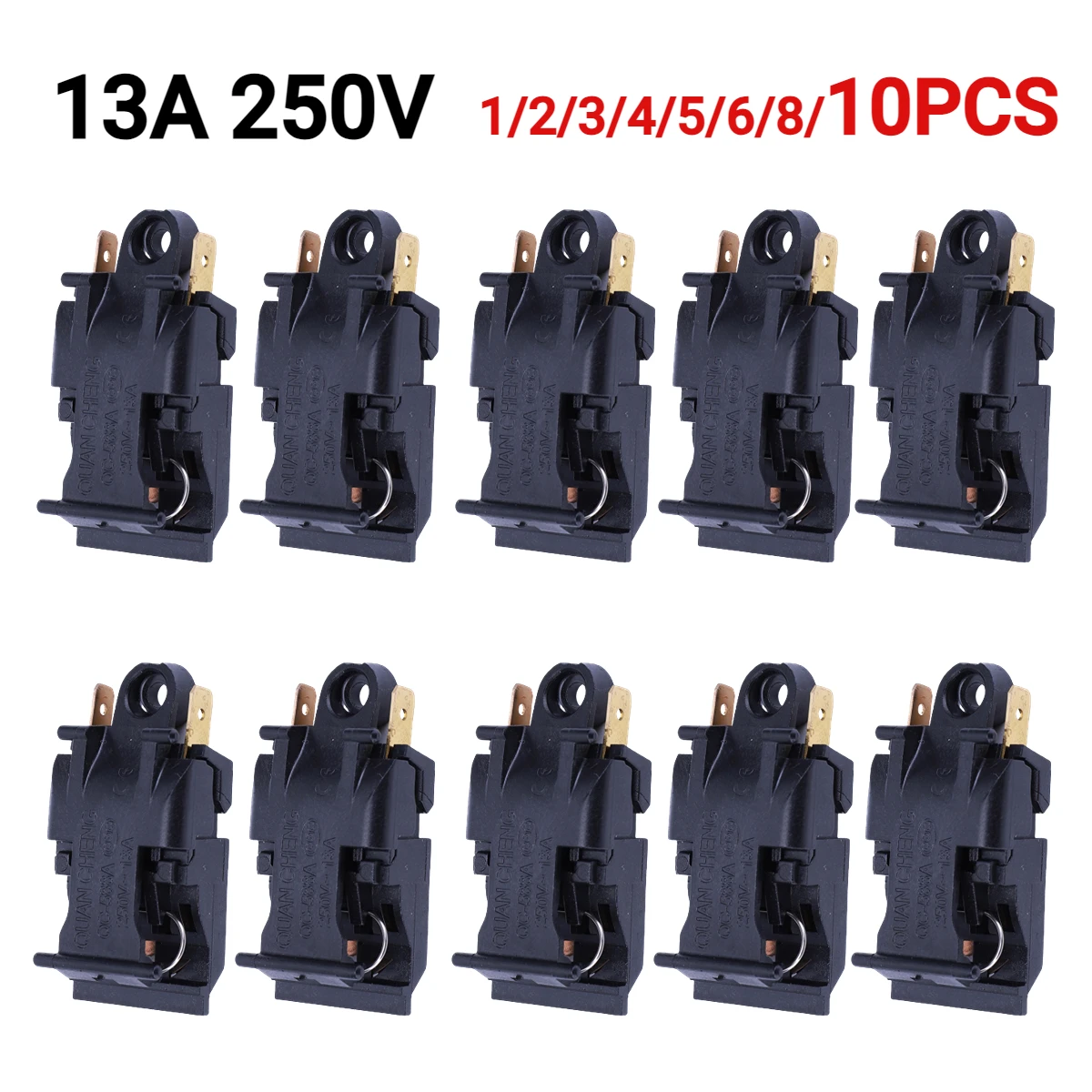 1-10PCS-Electric-Kettle-Steam-Pressure-Jump-Switch-13A-250V-Boiler ...