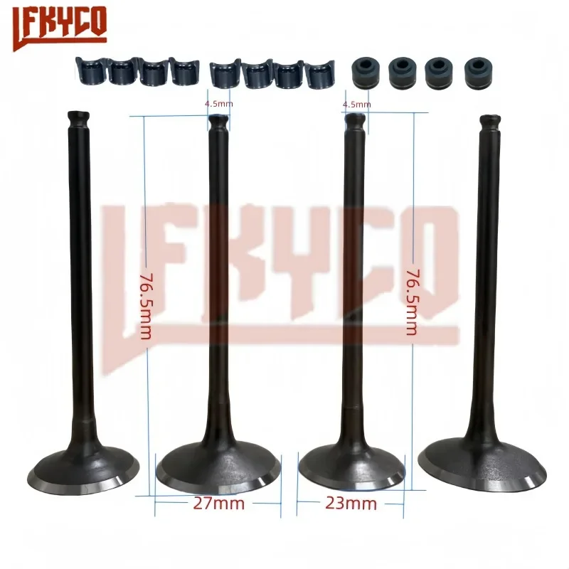 Motor Racer Engine Exhaust Valves Inlet Intake Stem Kit For Benelli ...