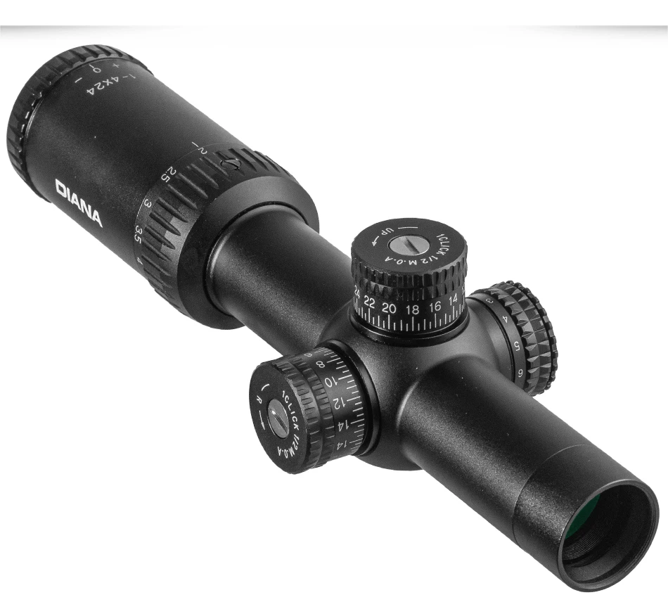 DIANA 1-4X24 Reticle Tactical Riflescope With Target Turrets Hunting ...