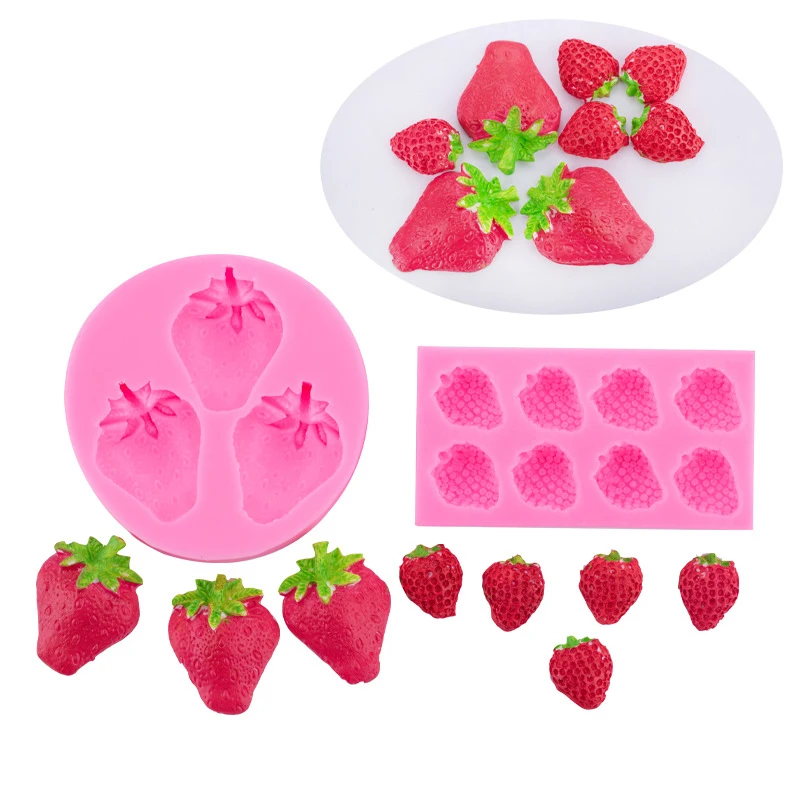 Fruit-Strawberry-Silicone-Mold-Fondant-Chocolate-Jelly-Making-Cake ...