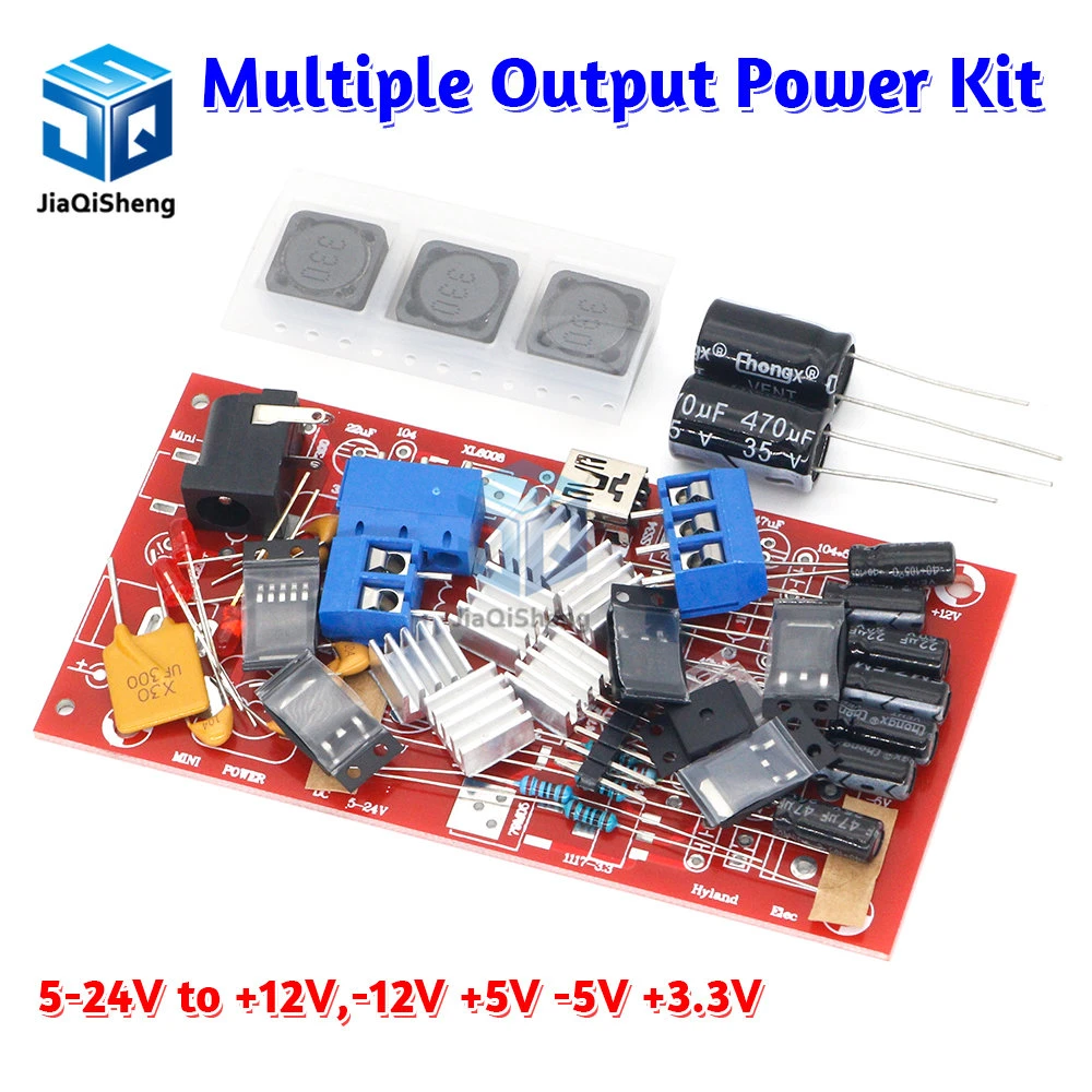 5-24v To +12v,-12v +5v -5v +3.3v Diy Power Supply Module Usb Boost ...