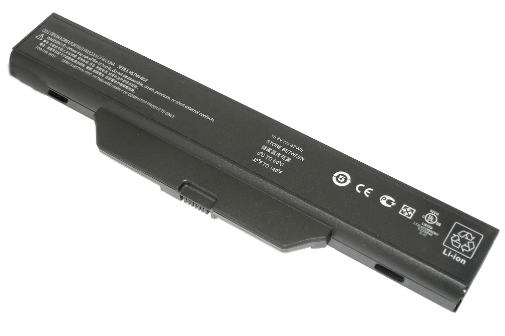 Laptop Battery For Hp Compaq 550, 610 (hstnn-ib51) 10.8v 47wh Black ...