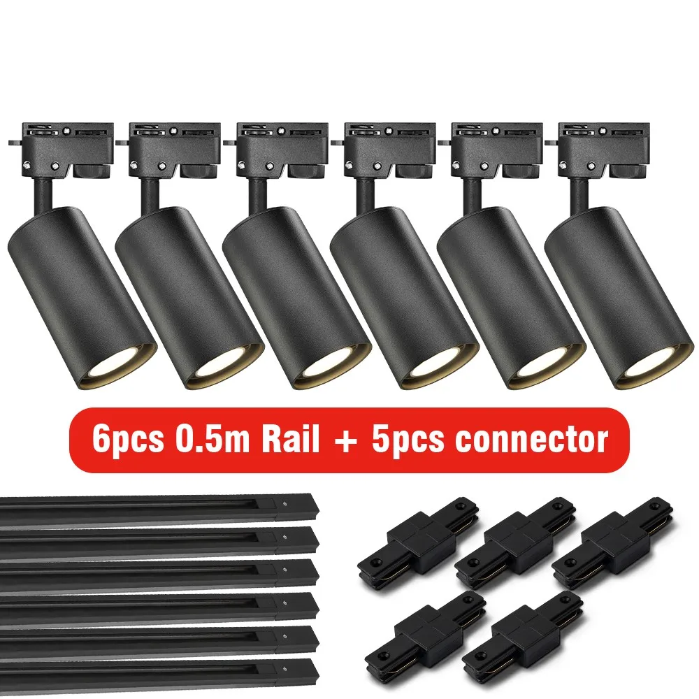 Whole-Set-Led-Track-Light-with-GU10-Replaceable-LED-Bub-Rails-Spot-Led ...