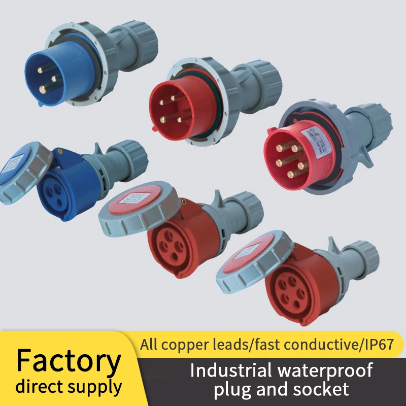 Waterproof-Industrial-Plug-Connector-3-core-4-core-5-core-16A-32A ...