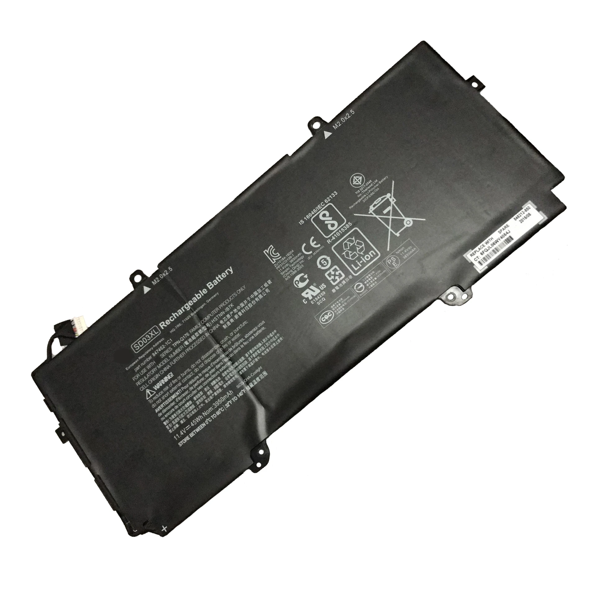 Batería para Portátil SD03XL HSTNN-OB1R para Omen 15 2020 15-ek0000 ...