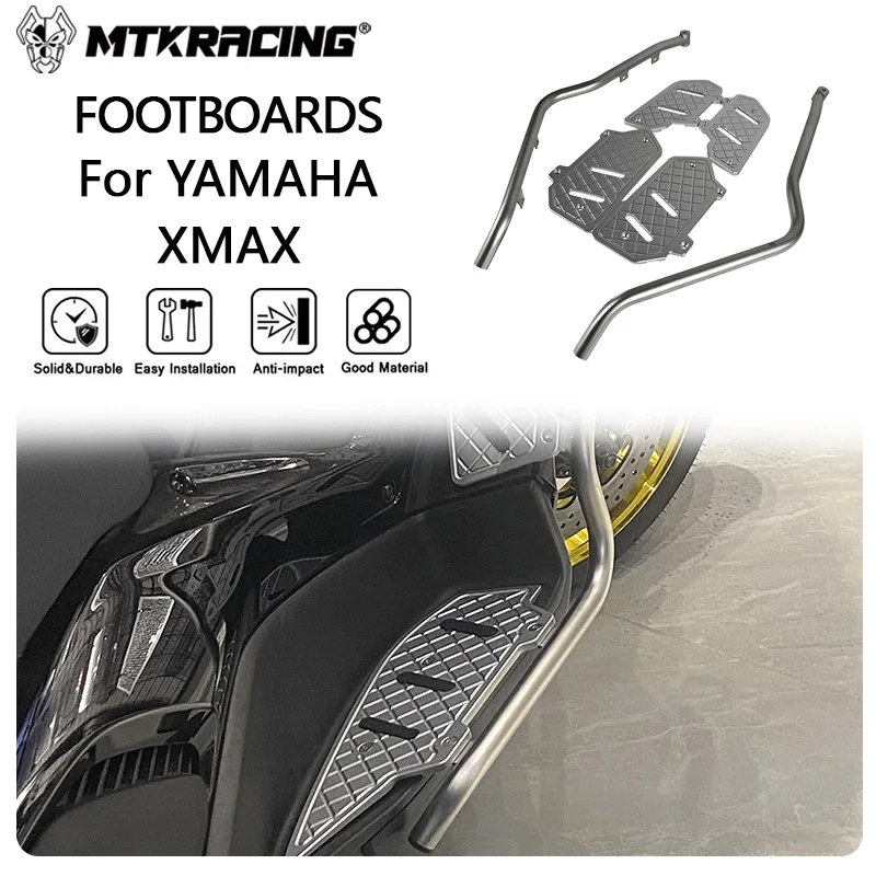 MTKRACING-FOOTBOARDS-For-YAMAHA-XMAX-2023-2024-Motorcycle-Front-Rear ...