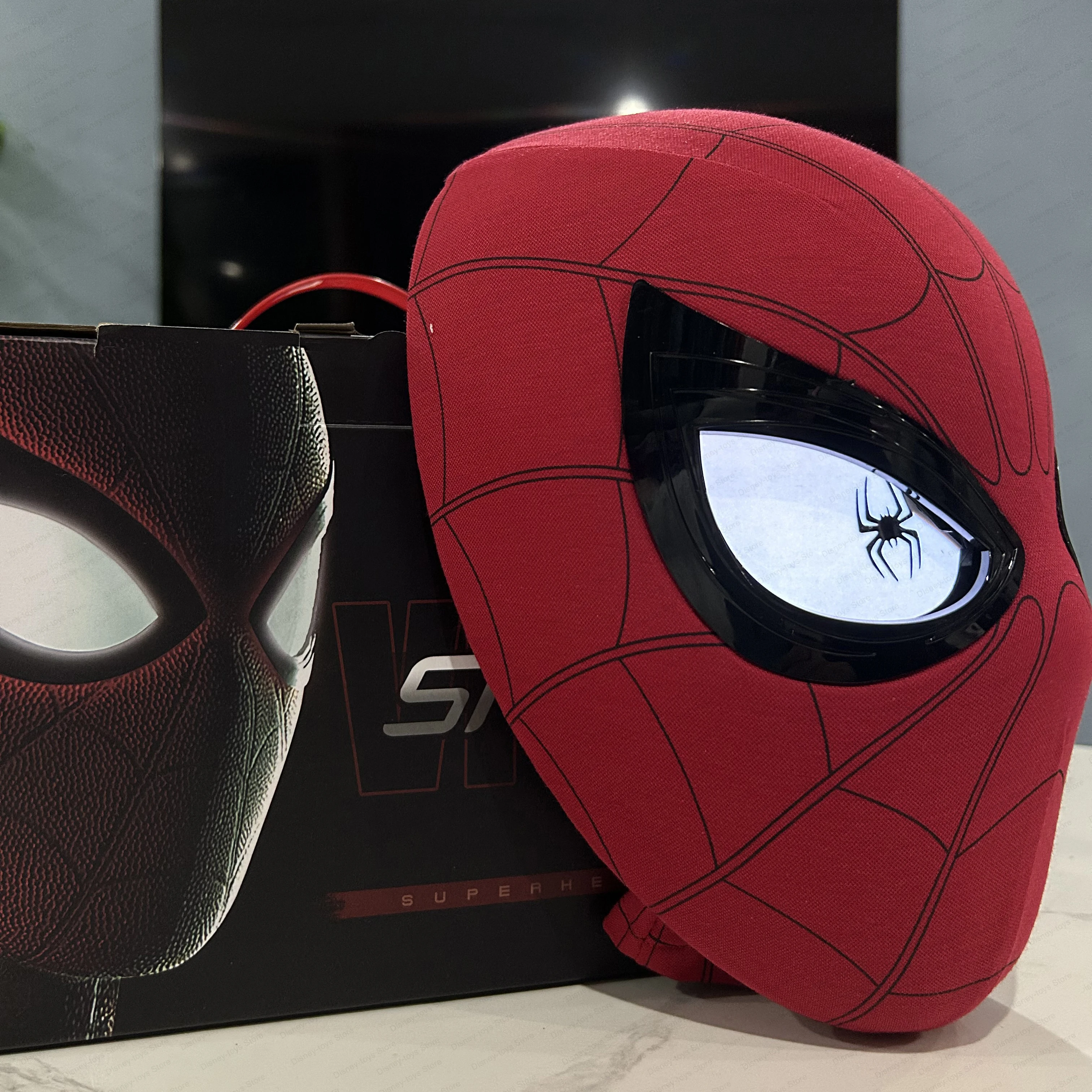 Mascara-Spiderman-Headgear-Mask-Cosplay-Moving-Eyes-Electronic-Mask ...