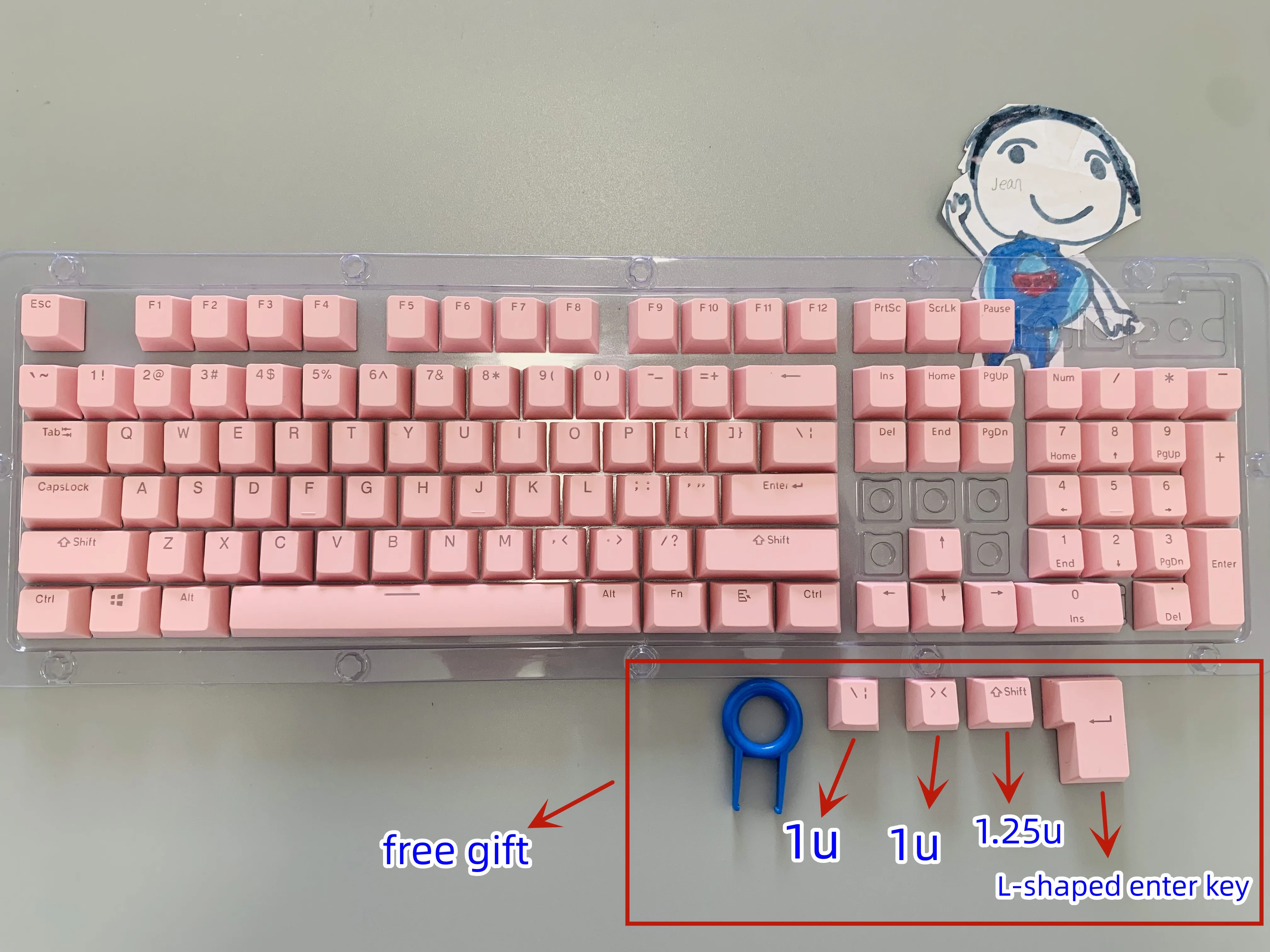 Generic 108 Keys Pbt Oem Keycaps Set Iso Profile Backlit Personalized ...