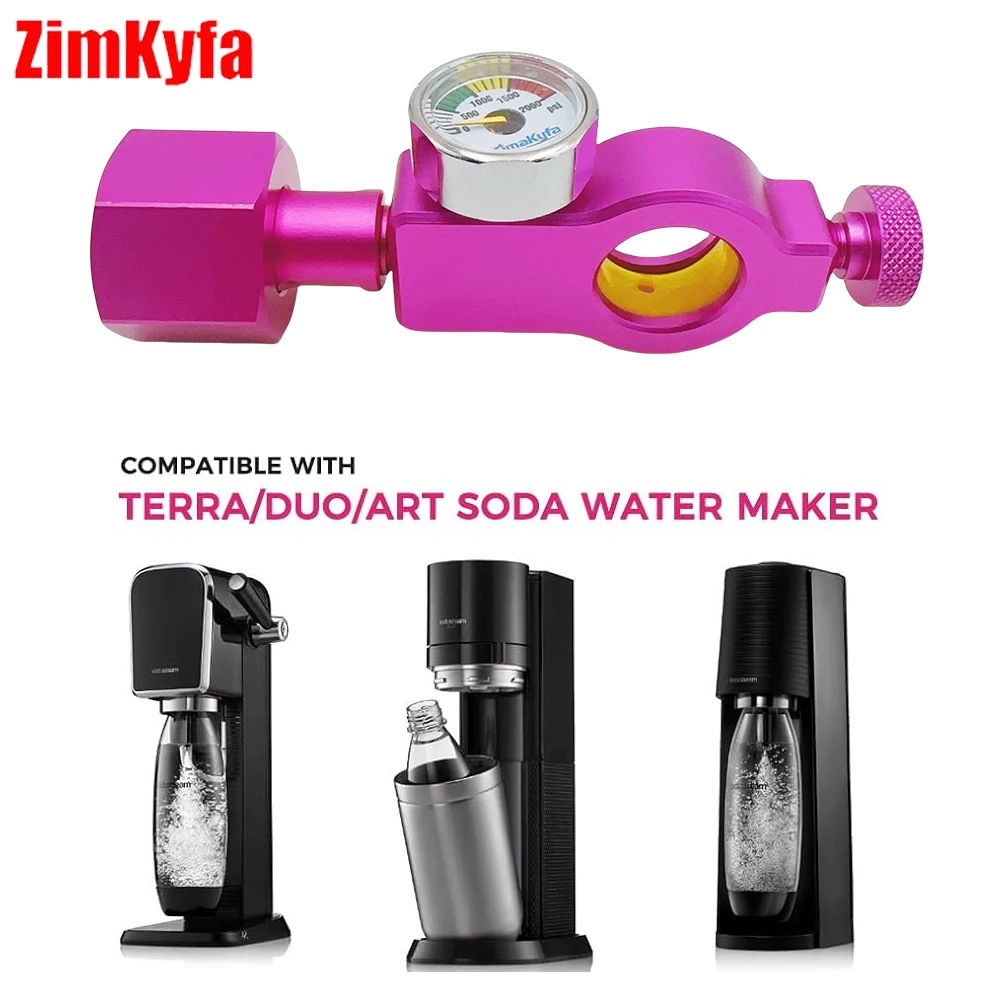 CO2 Refill Adapter Fill Station for SodaStream Quick Connect Pink ...