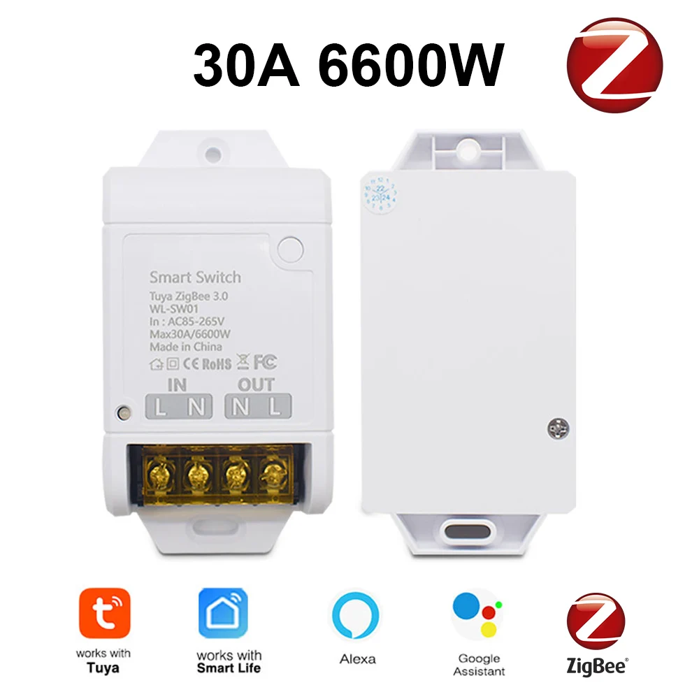 Smart-Tuya-Switch-WIFI-ZIGBEE-30A-6600W-4000W-Modu-przeka-nika-Smart ...