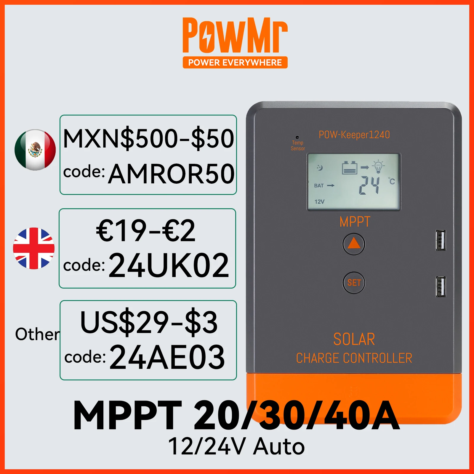 PowMr-MPPT-Solar-Charge-Controller-40A-30A-20A-for-12V-24V-Battery ...