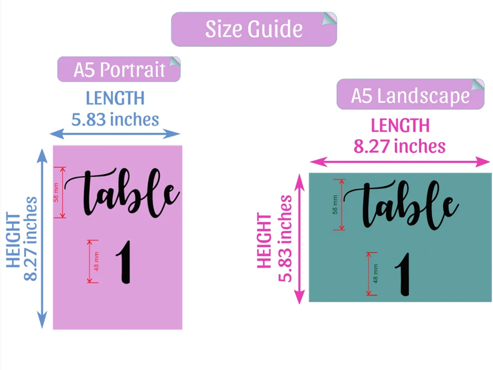 Wedding table size guide | Honestweddingadvice.com
