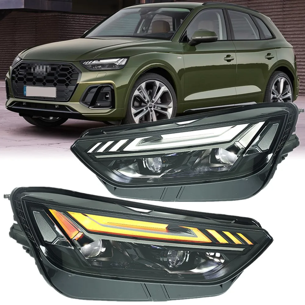 Car-Led-Headlights-For-Audi-Q5-2021-2022-2023-2024-Upgrade-High ...