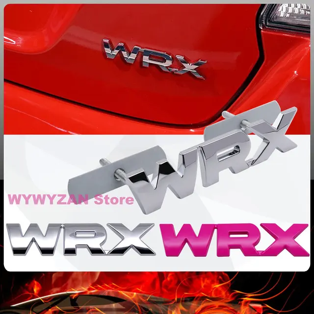 Subaru Wrx Logo Wrx Emblem Metall Karosserie Aufkleber Fahrzeug Vorne